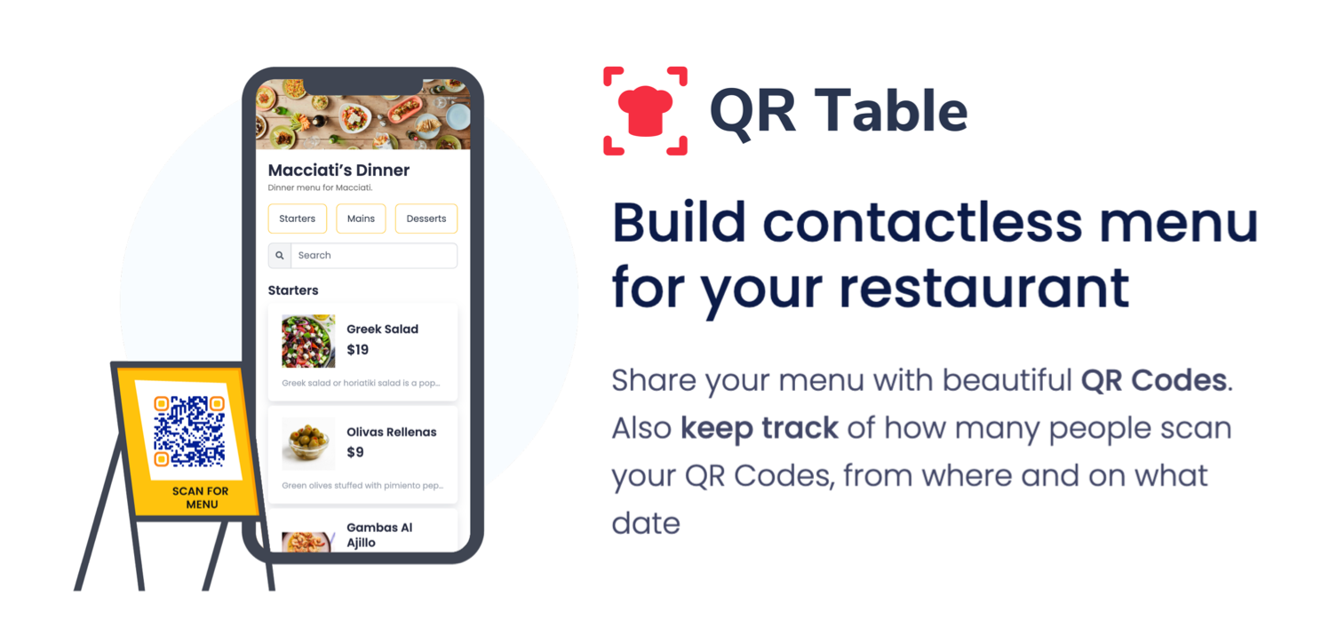 QR Table - QR Code menu for restaurants